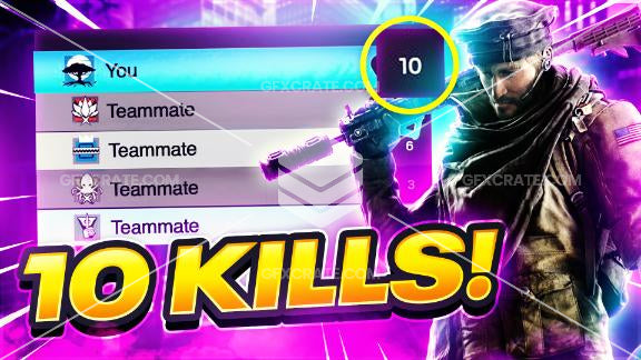 Rainbow Six Siege Fully Editable YouTube Thumbnails & Assets GFX Pack