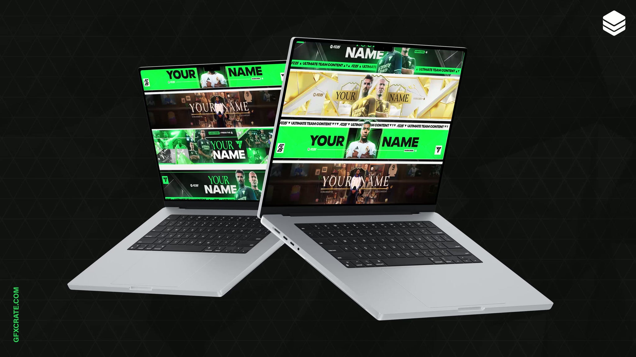 FC 25 Fully Editable YouTube Banner & Logo Pack (FIFA 25)