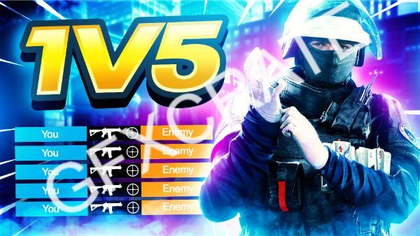 Rainbow Six Siege Fully Editable YouTube Thumbnail Pack V1
