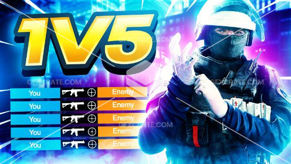 Rainbow Six Siege Fully Editable YouTube Thumbnails & Assets GFX Pack