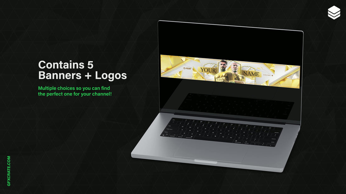 FC 25 Fully Editable YouTube Banner & Logo Pack (FIFA 25)