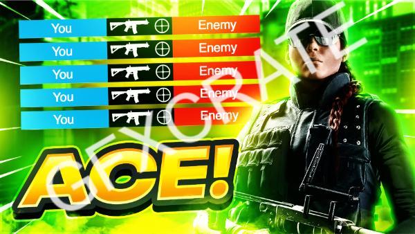 Rainbow Six Siege Fully Editable YouTube Thumbnail Pack V1