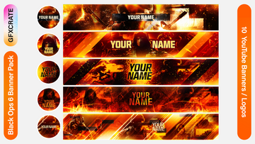 Call Of Duty Fully Editable YouTube/Twitch/Kick Template Packs