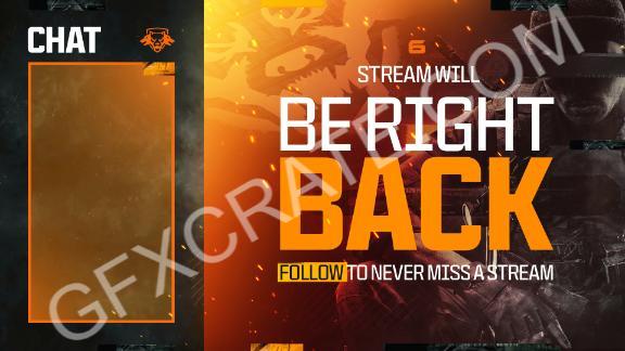 Black Ops 6 Animated Livestream Overlay and Branding Pack (COD BO6)
