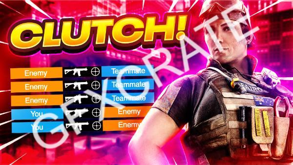 Rainbow Six Siege Fully Editable YouTube Thumbnails & Assets GFX Pack