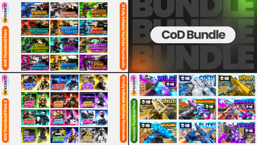 Call Of Duty Fully Editable YouTube/Twitch/Kick Template Packs