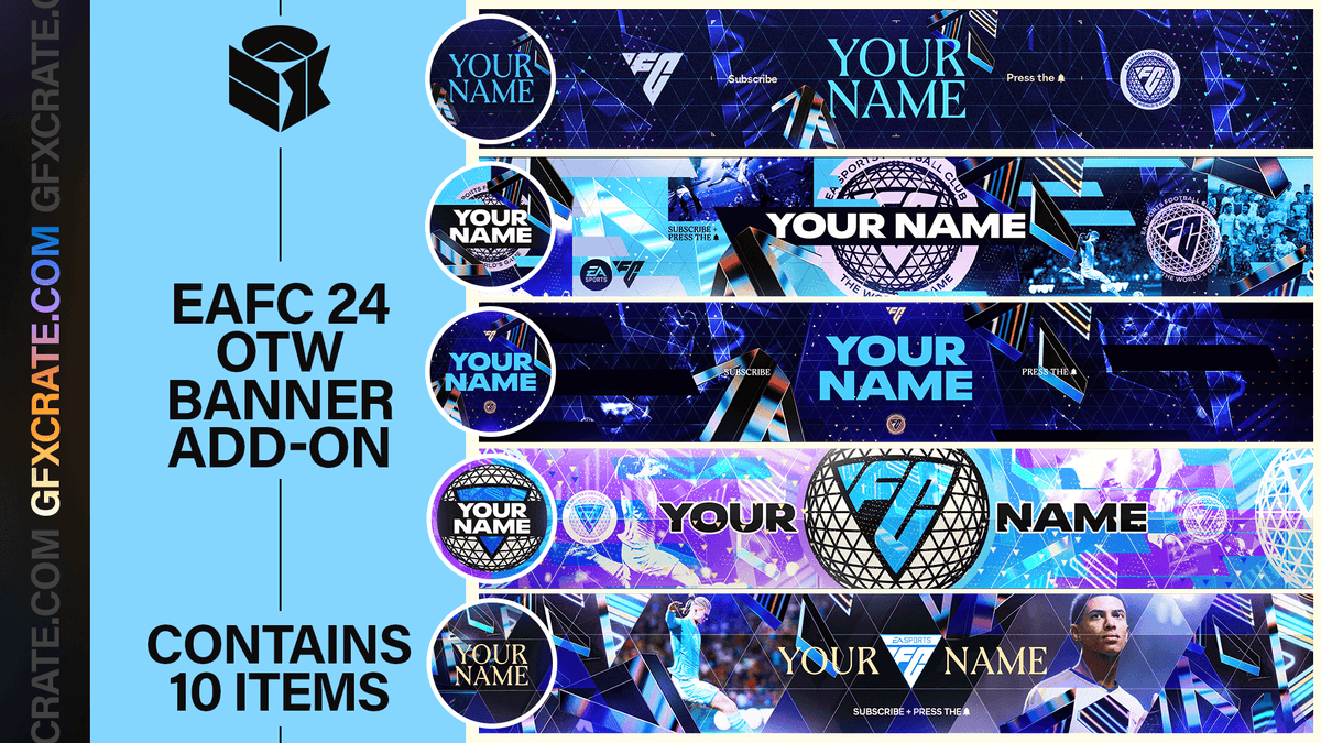 EAFC 24 Ones to Watch YouTube Banner & Logo Pack