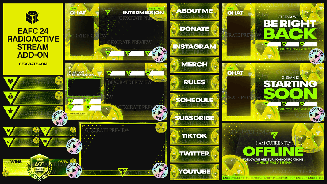 EAFC 24 Animated Livestream Overlay and Branding Pack (FIFA 24) – GFXCRATE