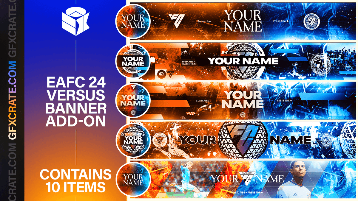 EAFC 24 Versus YouTube Banner & Logo Pack