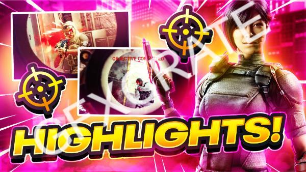 Rainbow Six Siege Fully Editable YouTube Thumbnails & Assets GFX Pack