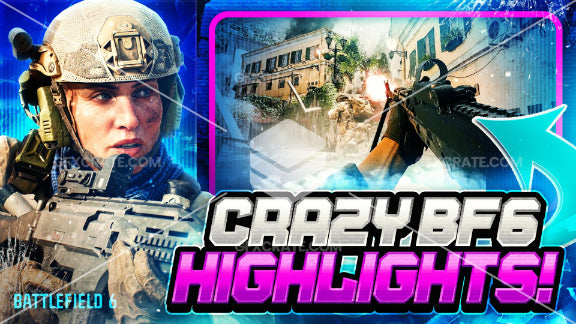 Battlefield 6 (BF6) Fully Editable YouTube Thumbnail Pack