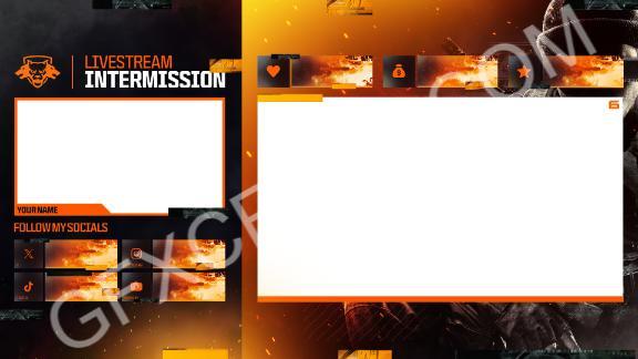 Black Ops 6 Animated Livestream Overlay and Branding Pack (COD BO6)