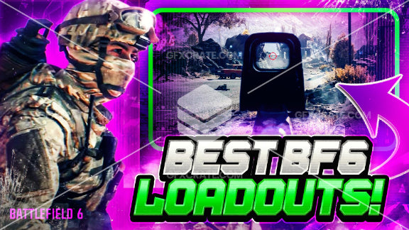 Battlefield 6 (BF6) Fully Editable YouTube Thumbnail Pack