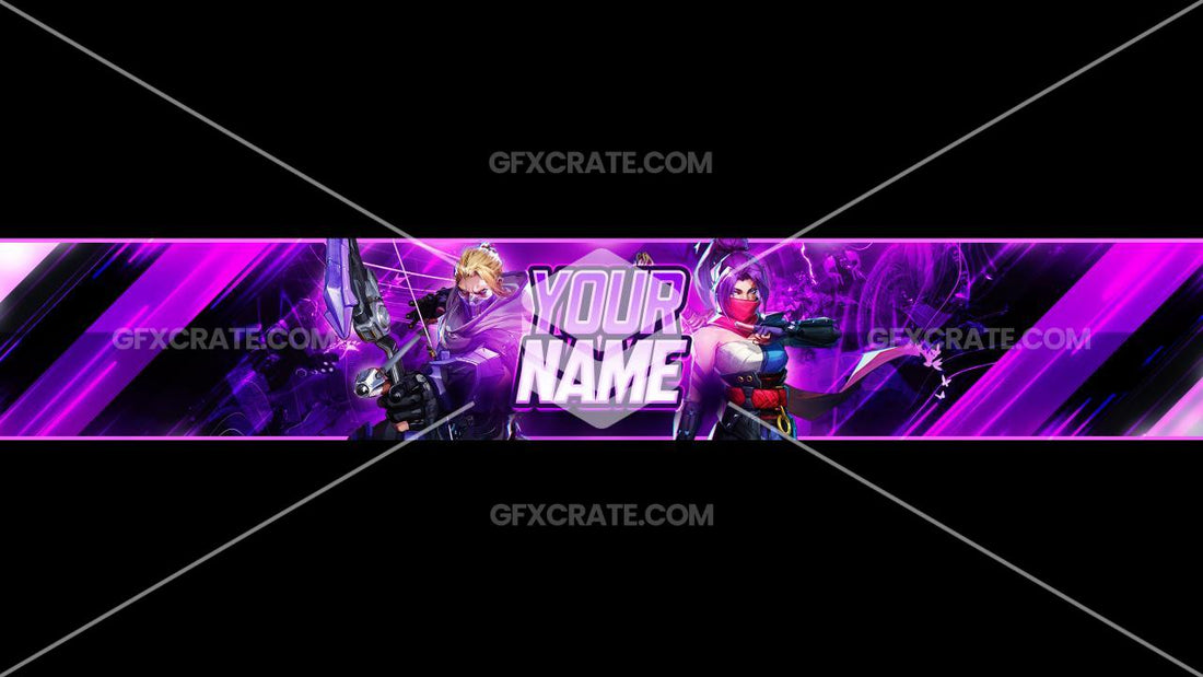 Marvel Rivals Fully Editable YouTube Banner + Logo Pack