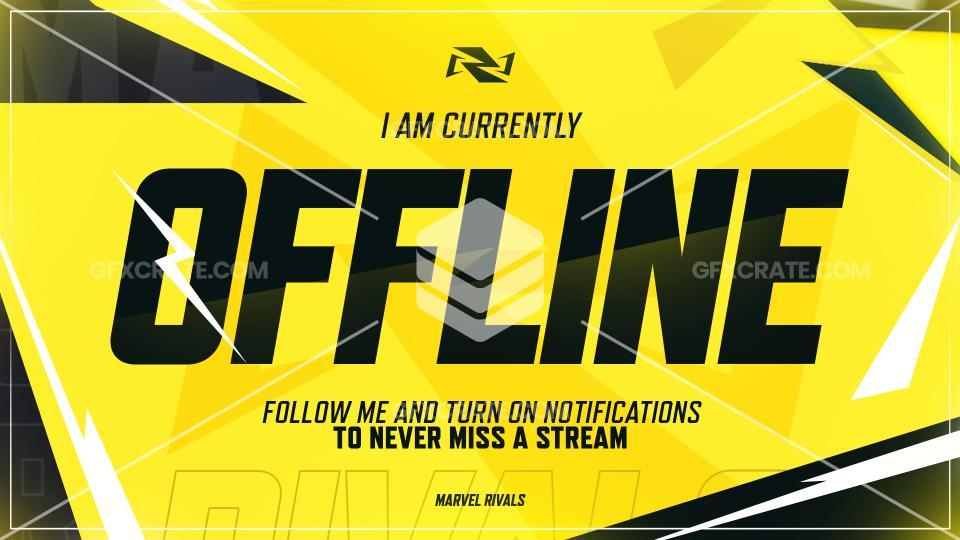 Marvel Rivals Animated Livestream Overlay and Branding Pack