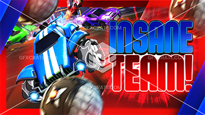 Rocket League Fully Editable YouTube Thumbnails and Assets GFX Pack