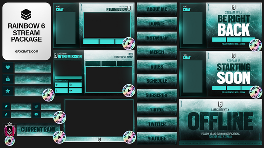 Rainbow Six: Siege Fully Editable YouTube Template Packs