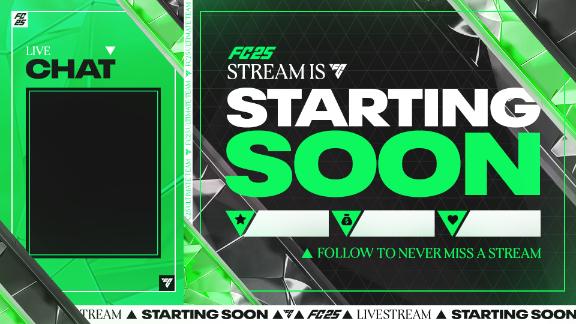 EAFC 25 Animated Livestream Overlay and Branding Pack (FIFA 25)