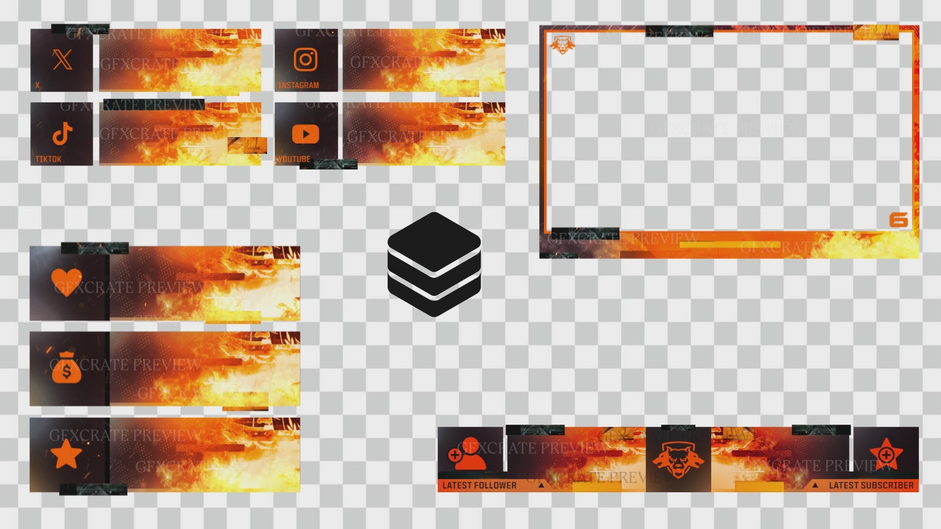 Black Ops 6 Animated Livestream Overlay and Branding Pack (COD BO6)