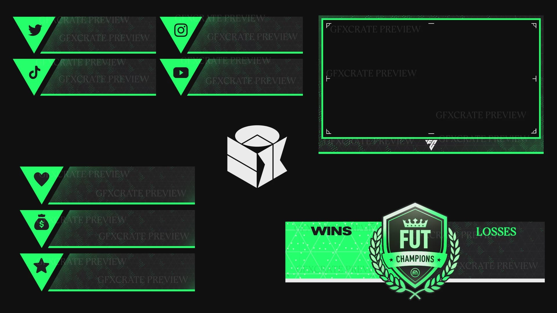 EAFC 24 Animated Livestream Overlay and Branding Pack (FIFA 24)