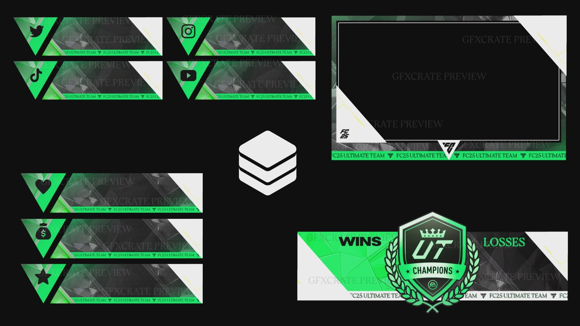 EAFC 25 Animated Livestream Overlay and Branding Pack (FIFA 25)