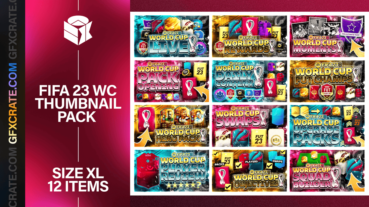 FIFA 23 World Cup Edition YouTube Thumbnail Pack